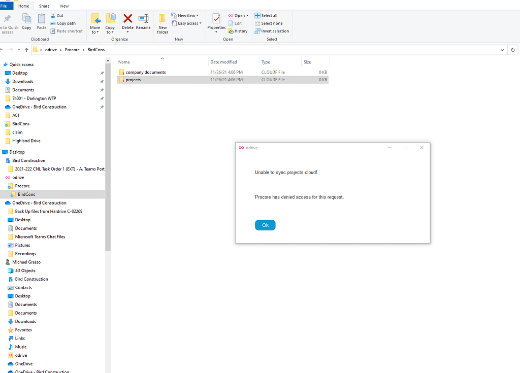 Need help syncing Odrive to Procore - Troubleshooting - odrive Forum